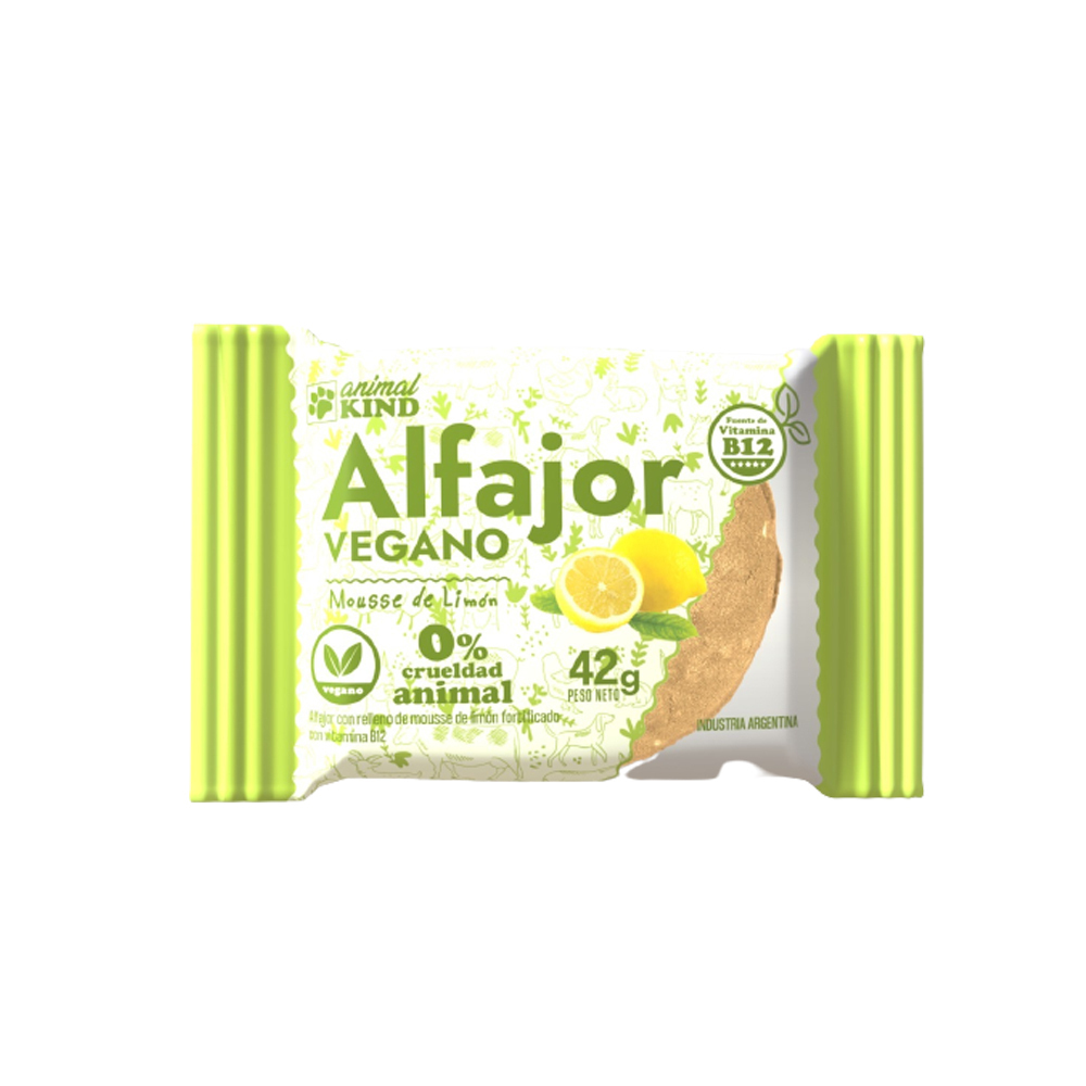 Alfajor Vegano Mouse de Limon (Animal Kind) - Coquitos